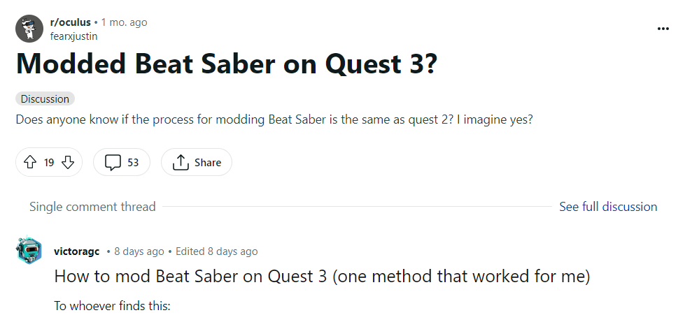How to mod Beat Saber on Quest 3 - Jeremy Ryan